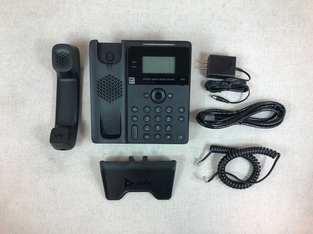 Polycom Poly Edge B20 IP phone set, 2201-49805-001, 48V adapter — ESX ...