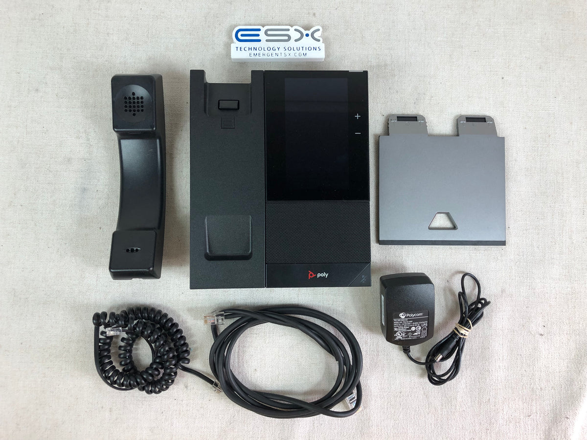 Polycom CCX 500 Touchscreen Microsoft Teams Office Phone w/ 48V AC Ada ...