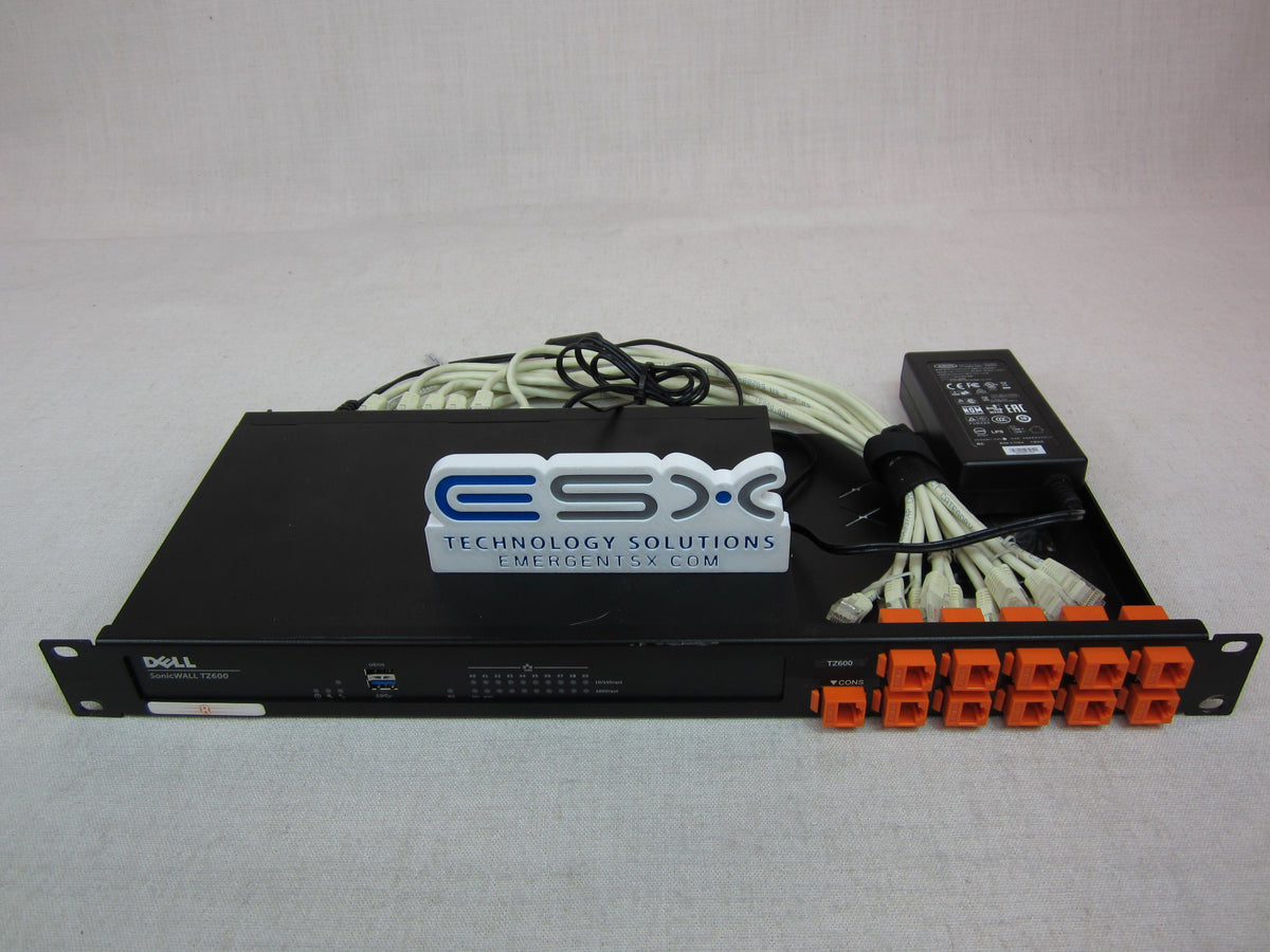Dell SonicWall TZ600 10 Port Network Security Firewall w/ AC and Rack ...