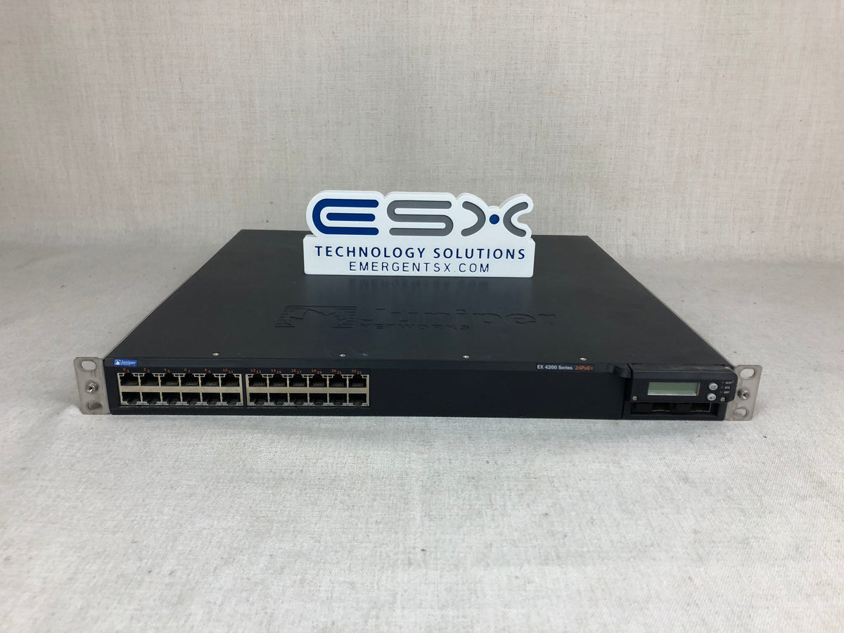 Juniper EX4200-24PX 24 Port PoE Gigabit Ethernet Switch EX-UM-4SFP No ...
