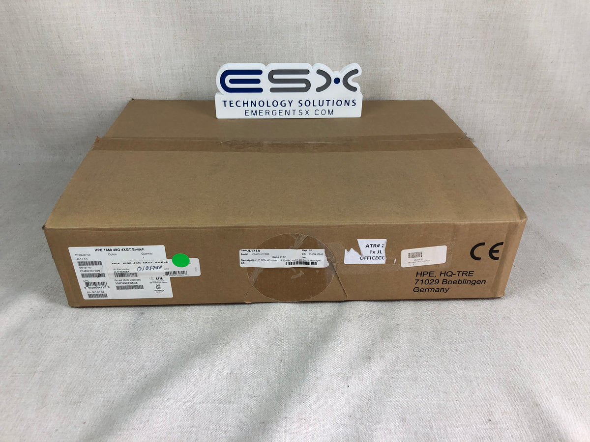 Open Box HP JL171A OfficeConnect 1850 48Port Gigabit Ethernet 4x 10G S ...